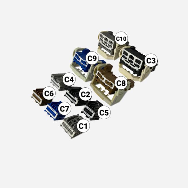 USED OEM TIPM Wire Harness Connectors / 2006 - 2008 RAM Plugs A-L